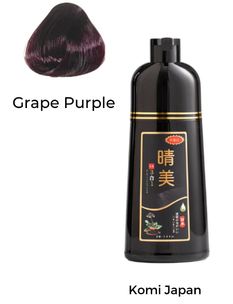 Komi Japan Hair Color Shampoo Covering Gray Hair Bottle 500ml– Asian ...