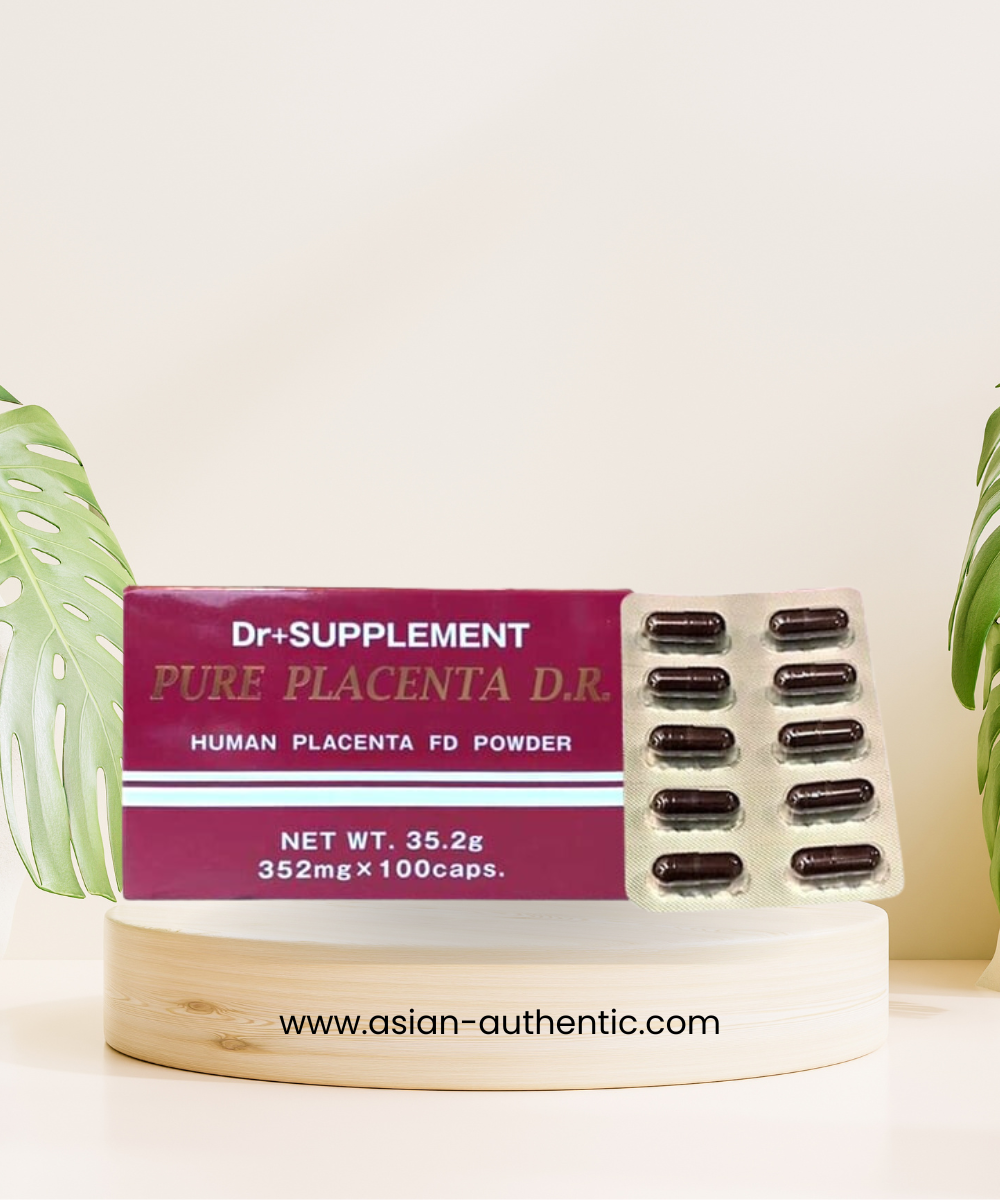 Pure Placenta D.R Stem Cell Tablets 3.7g Japan 100 Capsules | Viên Uốn ...